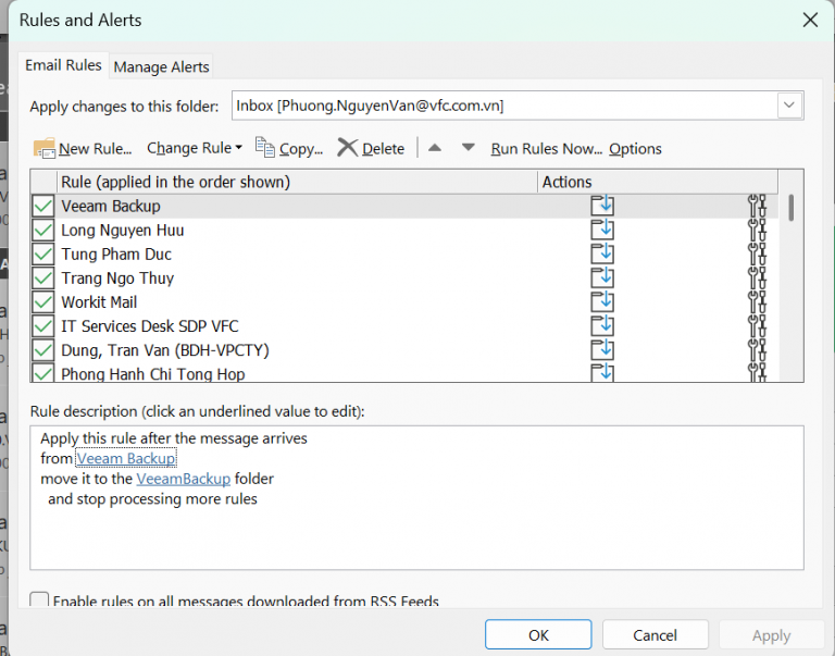 HƯỚNG DẪN TẠO FOLDER + RULES TRONG OUTLOOK & OUTLOOK WEB (OWA) - IT ...