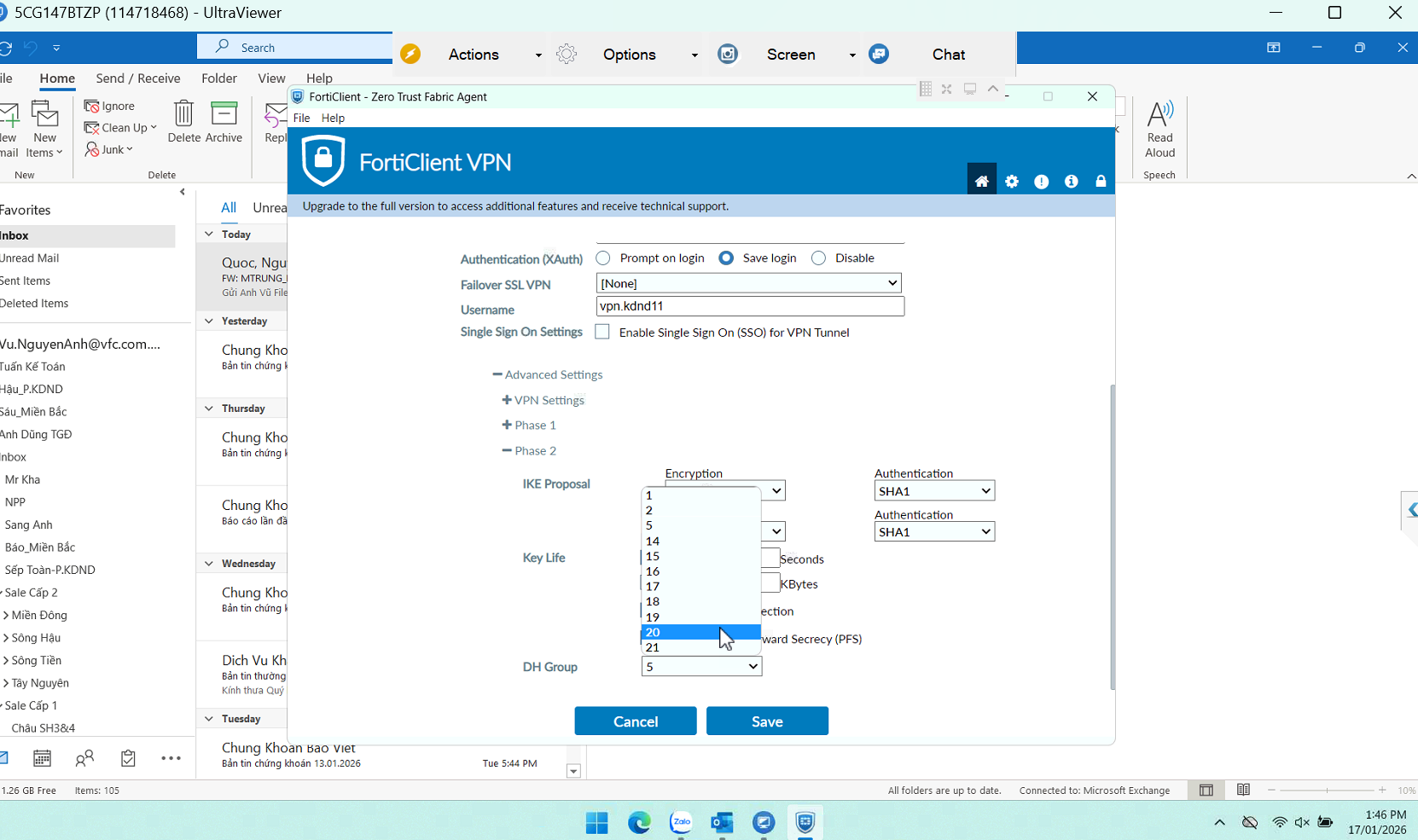 HƯỚNG DẪN CẬP NHẬT VPN TO VFC - IT Services Desk VFC